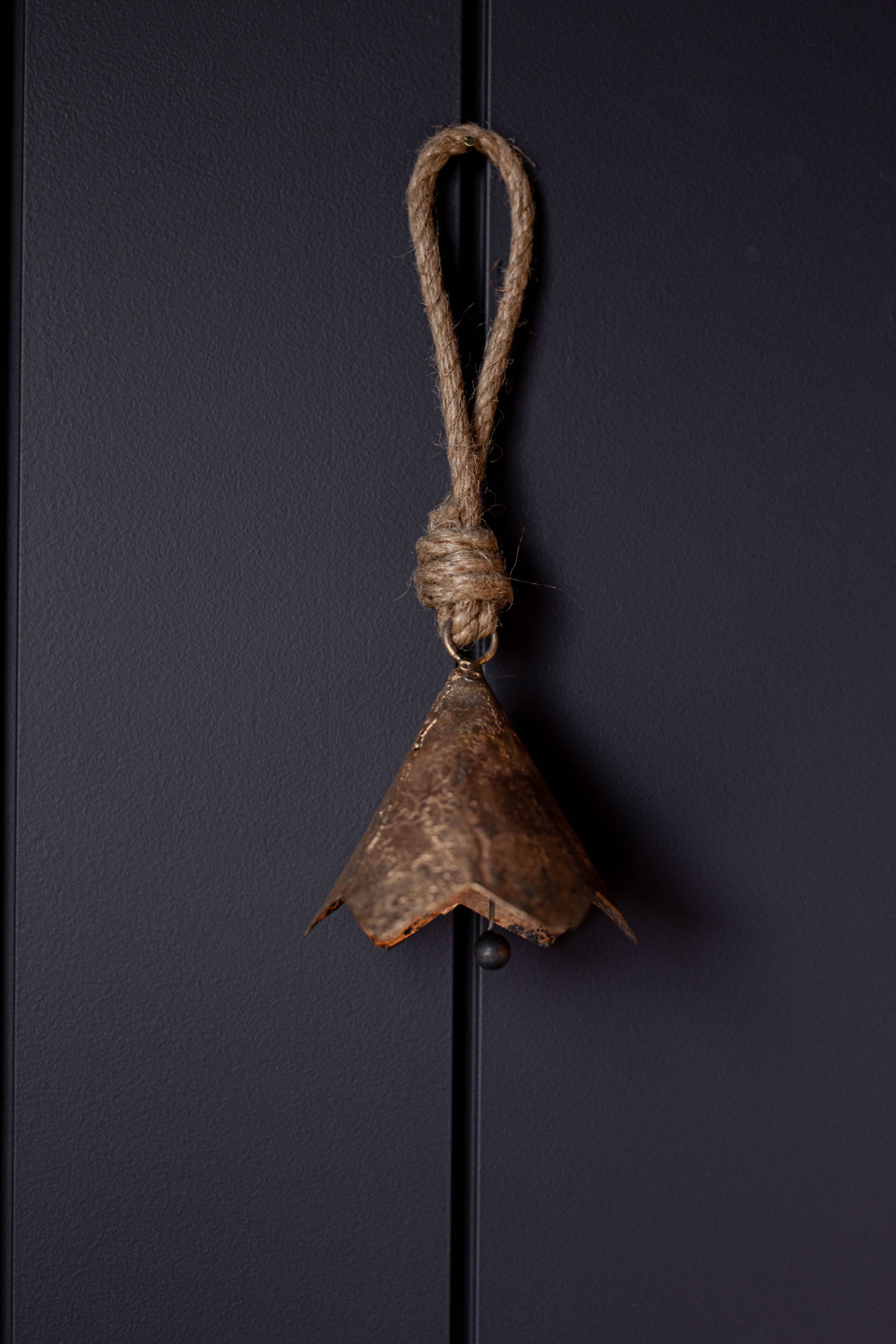 Vintage-Inspired Scalloped Metal Bell – Decorative Accent for Home or ...